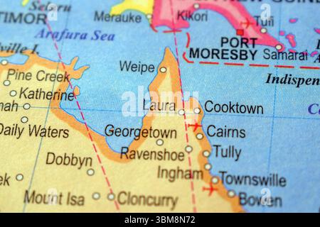 Cooktown-Political Map Or Administrative Map Of Australia With ...