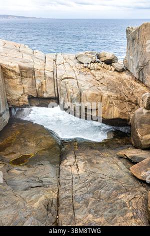 Rocks of Natural Bridge (Torndirrup National Park), Australia Stock ...