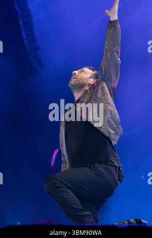 Napoli, Italy. 24th June, 2025. Italian singer Cesare Cremonini ...