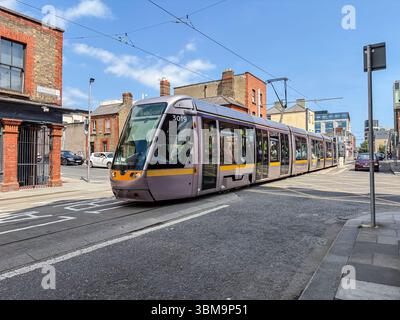 Luas Tram Dublin's Light rail tram system,Dublin,Ireland Stock Photo ...