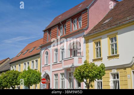 Altbauten, Brauerstraße, Altstadt, Beelitz, Landkreis Potsdam ...