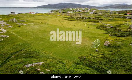Eriskay football pitch, Eriskay Island, Outer Hebrides, Scotland, UK ...