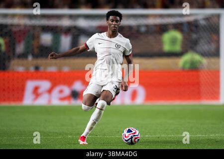 Joshua Acheampong of Chelsea FC in action during the FIFA Club World ...