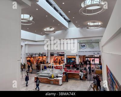 Interior of the Ilac Shopping Mall, Centre, Dublin Ireland Stock Photo ...