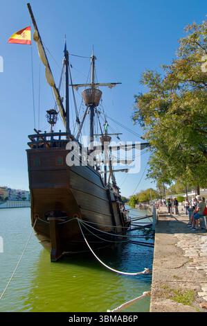 Replica of the nao Victoria, in the 16th century circumnavigated the ...