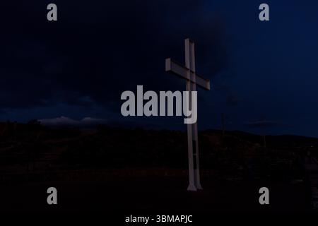 The Cross of the Martyrs in Fort Marcy Park in Santa Fe, New Mexico ...