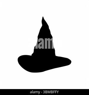Floating wizard cap Silhouettes Set Stock Photo - Alamy