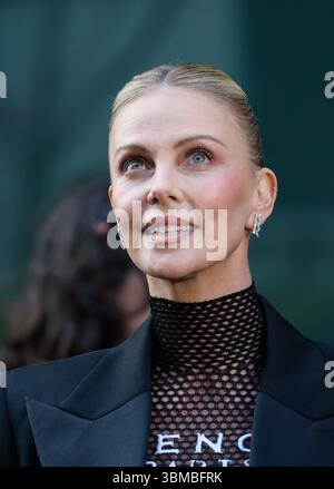 Hollywood, USA. 25th June, 2025. Charlize Theron arriving at Netflix's ...