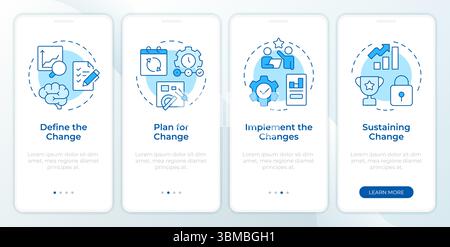 Stages of organizational change infographic 4 steps Stock Vector Image ...