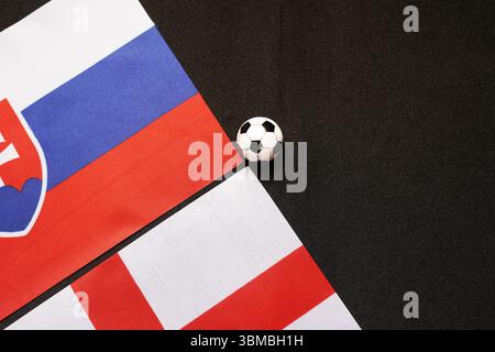 Slovakia vs England, Football match with national flags Stock Photo - Alamy