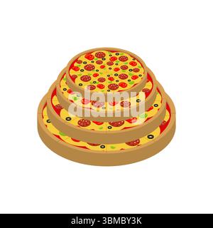 Pizza Pyramid. Pizza Slice Pyramid Stock Vector Image & Art - Alamy