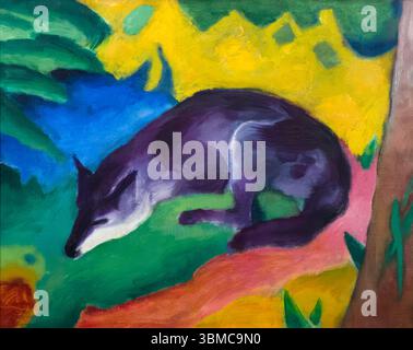 Franz Marc - Blue Fox 1911 Stock Photo - Alamy
