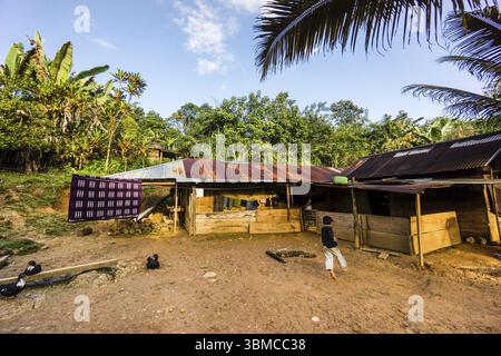 Sanuch village, Lancetillo, La Parroquia, Reyna area, Quiche, Guatemala ...
