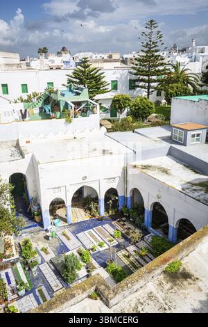 Islamic cemetery next to Raisuni Palace (Raisuli), Asilah, Morocco ...