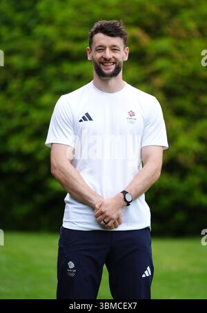 Marcus Wyatt during a Team GB Skeleton Announcement at the University ...
