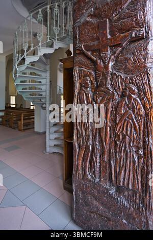 Mahe Seychelles, Door of the immaculate conception cathedral in town ...