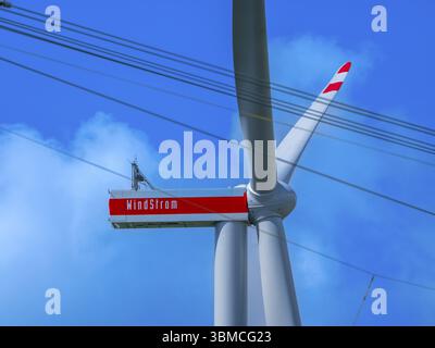 Machine house, pulpit of a wind turbine from the WindStrom company ...