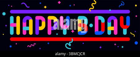 Happy Birthday. Funny banner Stock Vector Image & Art - Alamy