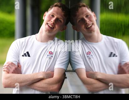 Niall Treacy during a Team GB kitting out session for Milano Cortina ...