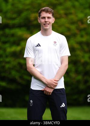 Niall Treacy during a Team GB kitting out session for Milano Cortina ...