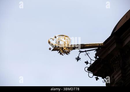 Detail gutter of Ancient Heidelberg medieval castle in Germany Stock ...
