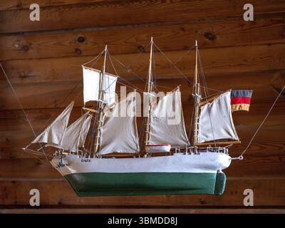 Ahrenshoop votive ship model Stock Photo - Alamy