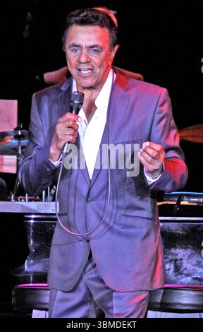 Johnny Mathis performs on his tour at Manchester Arena in Manchester ...