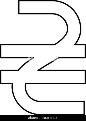 hryvnia uah line icon vector illustration Stock Vector Image & Art - Alamy