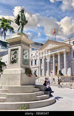 PLAZA DE CORTES MADRID SPAIN Stock Photo - Alamy