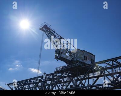 Offenbach energy supply building, EVO, green, white, chequered ...
