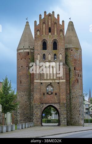 Anklamer Tor, east side, Gothic brick building from the early 14th ...