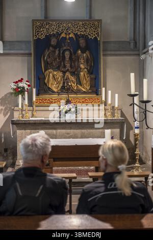 Altenberg Cathedral (also Bergischer Dom), altar on the north side ...