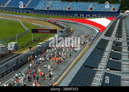 spectators, fans during the Formula 1 MSC Cruises Austrian Grand Prix ...