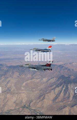 An Air Force F-16C assigned to the 416th FLTS takes off at Edwards Air ...