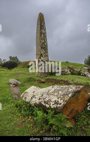 M'zora cromlech and menhir, megalithic enclosure, Middle Neolithic ...