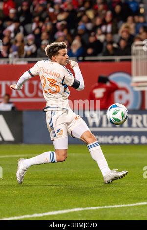 FC Cincinnati forward Luca Orellano (23) celebrates a goal with a ...