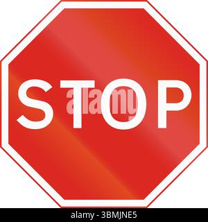 Regulatory road sign in Uganda - No entry Stock Photo - Alamy