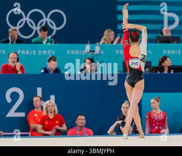 HELEN KEVRIC (GER) of Germany, competes in the Artistic Gymnastics ...