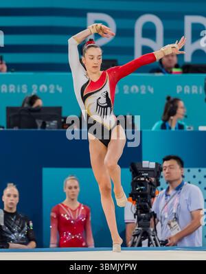 HELEN KEVRIC (GER) of Germany, competes in the Artistic Gymnastics ...
