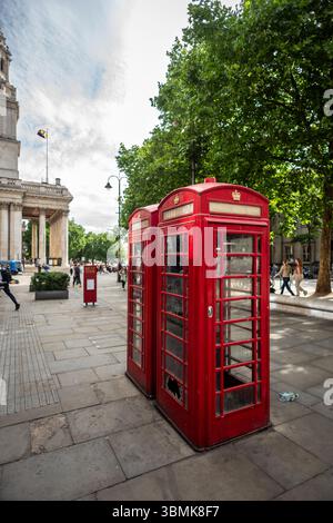 London, June 26th 2025: Telephone boxes in Charing Cross Road Stock ...