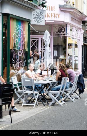 A summers day in historic and popular city of Bath UK Upper Borough ...