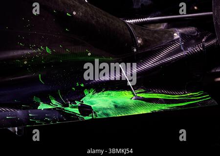 Red Bull Racing RB21, mechanical detail of floor, side pod, and carbon ...