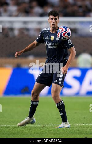 Jacobo Ramon of Real Madrid CF and Jesus Vallejo of Real Madrid CF ...