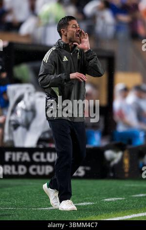 Xabi Alonso, head coach of Real Madrid CF, looks dejected during the ...
