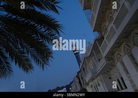 Colonial architecture, Muttrah Corniche, Muscat, Oman Stock Photo - Alamy