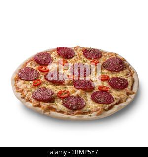 Thinly sliced pepperoni is a popular pizza Stock Photo - Alamy