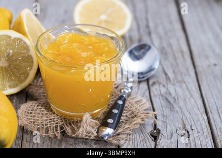Fruity homemade Lemon Jam with some fresh fruits Stock Photo - Alamy