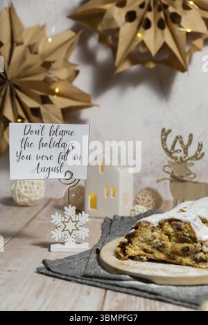 A Christmas card for the holidays. Gingerbread in the form of numbers ...