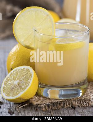 Fresh made Lemon Juice with fruits Stock Photo - Alamy