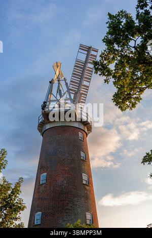 Buttrum's Mill tower windmill Woodbridge, Suffolk, England Stock Photo ...